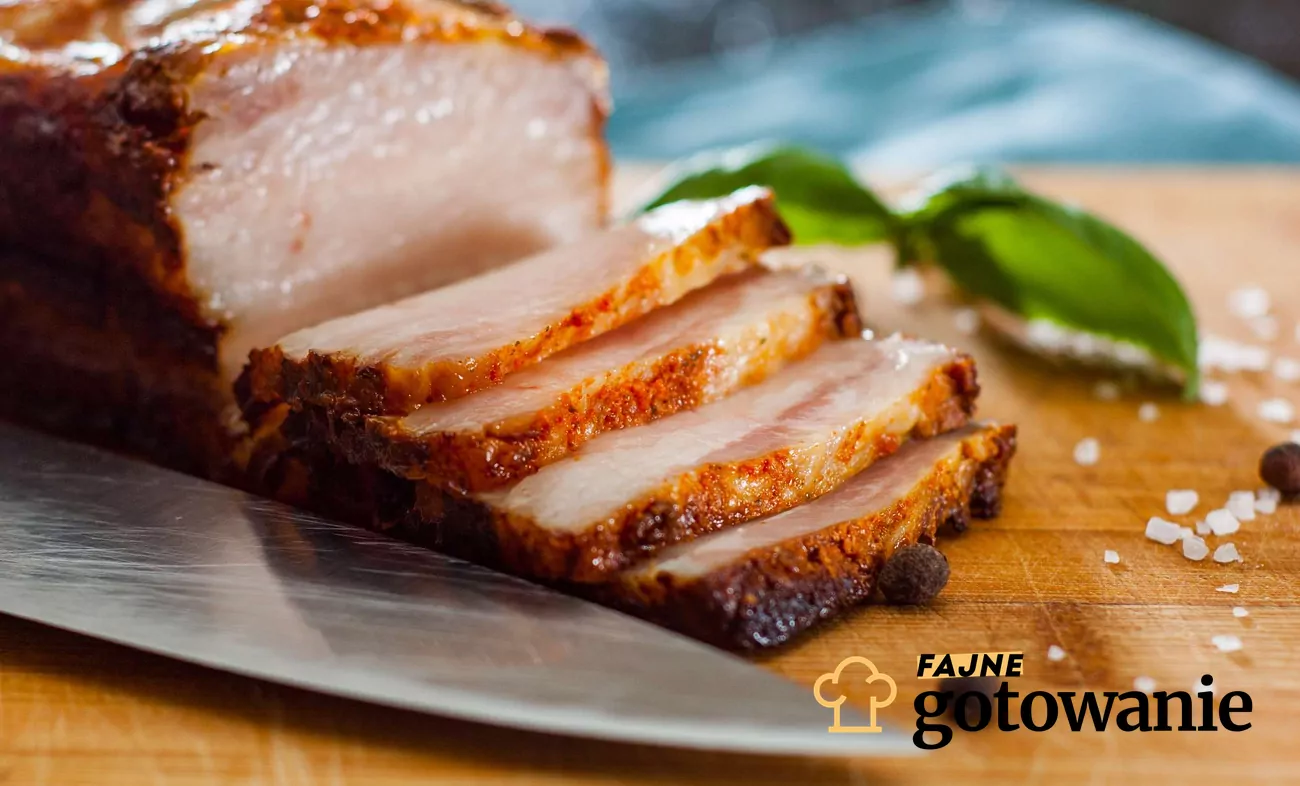 Boczek pieczony w rękawie